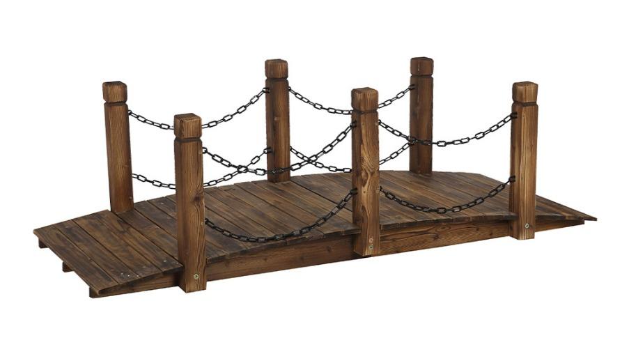 HortiKraft Rustic Wooden Bridge - 160cm | Harvey Norman