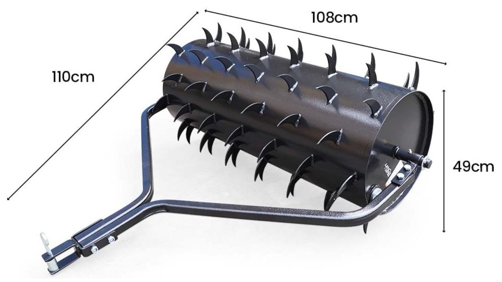 Plantcraft 36inch Wide Tow Behind Lawn Roller Spike Aerator Harvey Norman