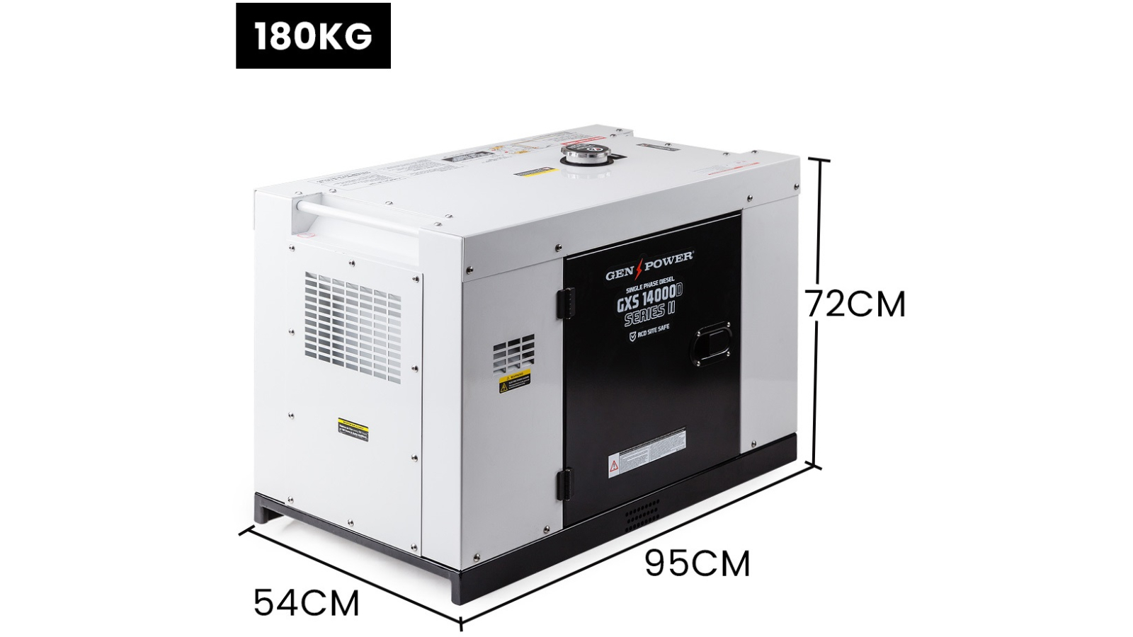 GENPOWER 8.4kW Peak RCD Safety Diesel Generator | Harvey Norman