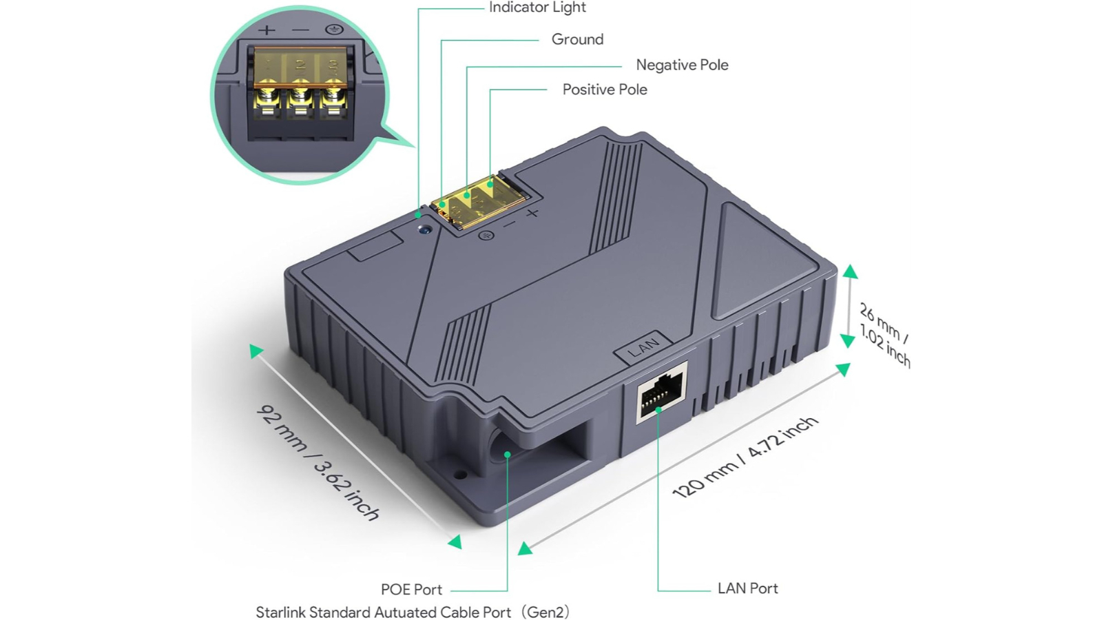 Starbeam Starlink Gen2 DC/DC Power Converter | Harvey Norman