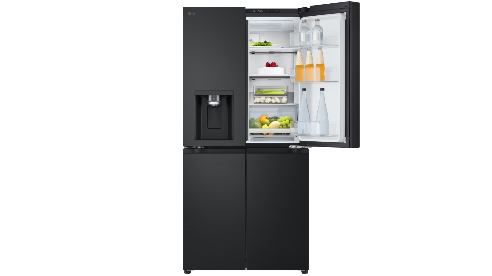 LG 506L Slim French Door Fridge with Ice & Water Dispenser - Matte ...