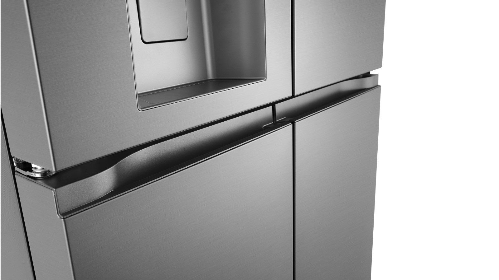 LG 506L Slim French Door Fridge with Ice & Water Dispenser - Stainless ...