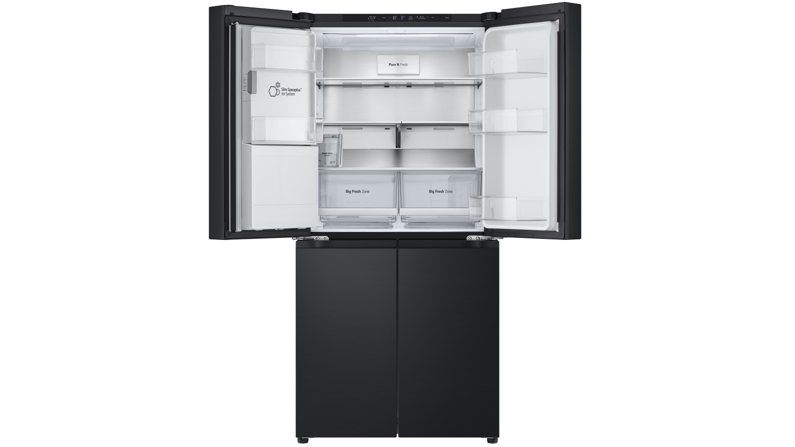 LG 506L Slim French Door Fridge with Non-Plumbed Ice & Water Dispenser ...