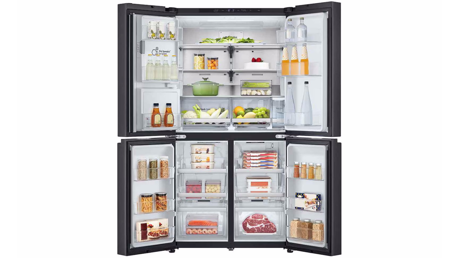 LG 636L French Door Fridge with Non Plumbed Ice & Water Dispenser ...