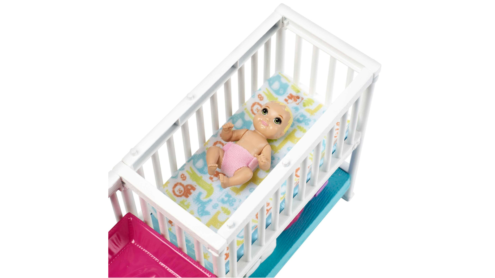 Barbie Nap n Nurture Nursery Skipper Playset Harvey Norman