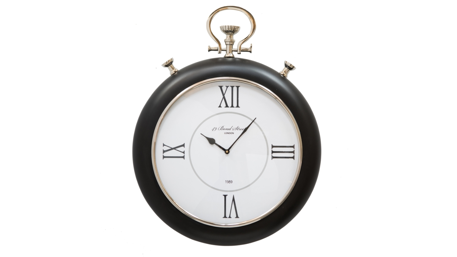 SSH Collection Tyre Round Wall Clock with Matte Black Surround and ...