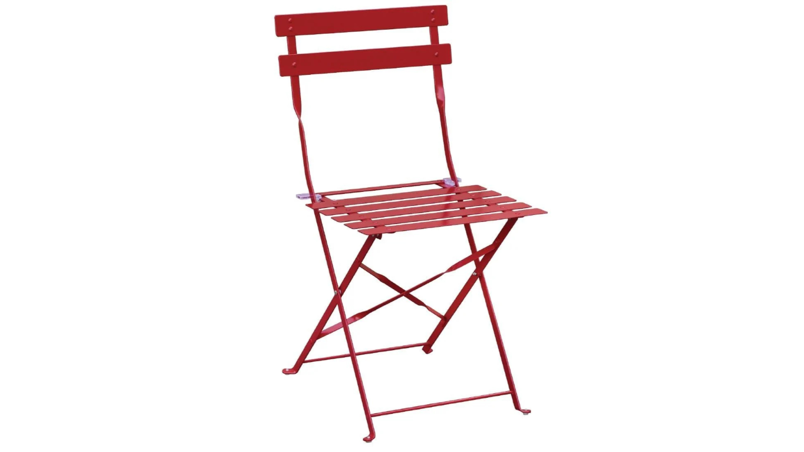 Bolero Pack of 2 Pavement Style Steel Folding Chair - Red | Harvey Norman