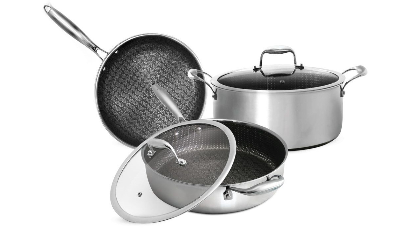 As Seen On TV 5 Piece Hells Kitchen Tri-Clad Cookware Set | Harvey Norman