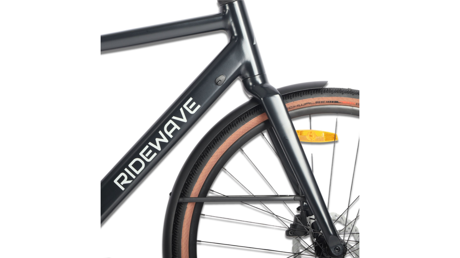 Ridewave GlideWave-B Step-Over Road Electric Bike - Gloss Black | Harvey Norman