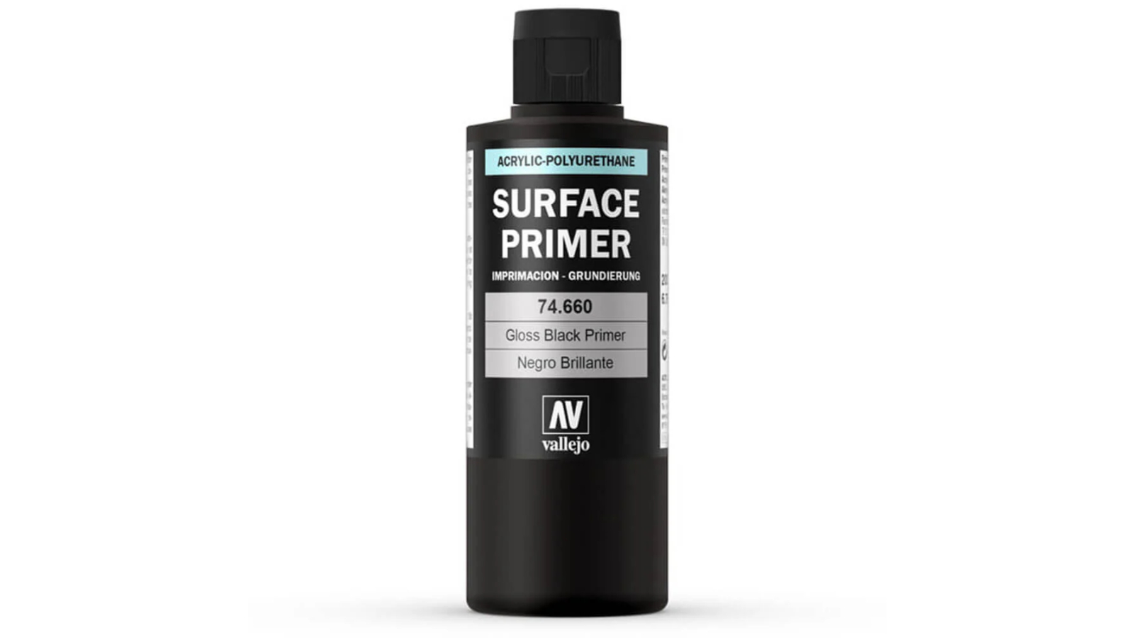 Vallejo 200ml Surface Primer - Gloss Black | Harvey Norman