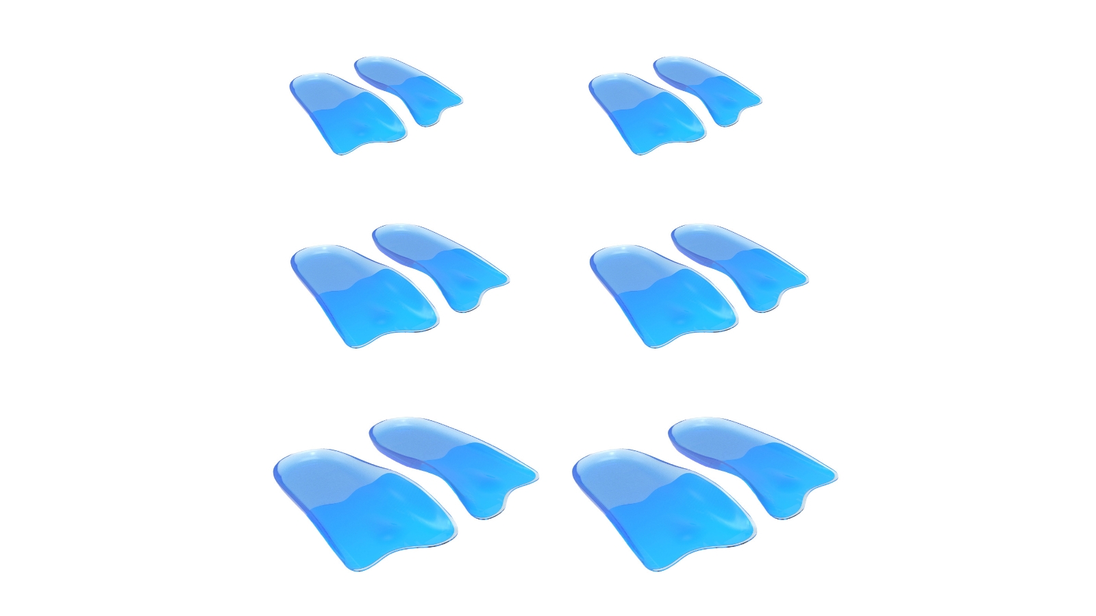 Bibal Gel Half Insoles Shoe Inserts 2 Pair S/M/L Set | Harvey Norman