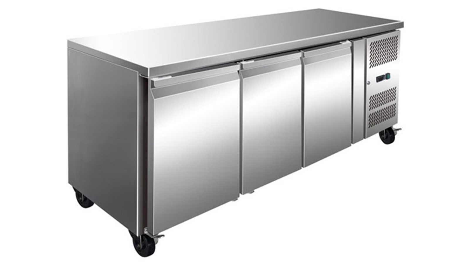 F.E.D Commercial Tropicalized 3-Door Gastronorm Bench Fridge | Harvey ...