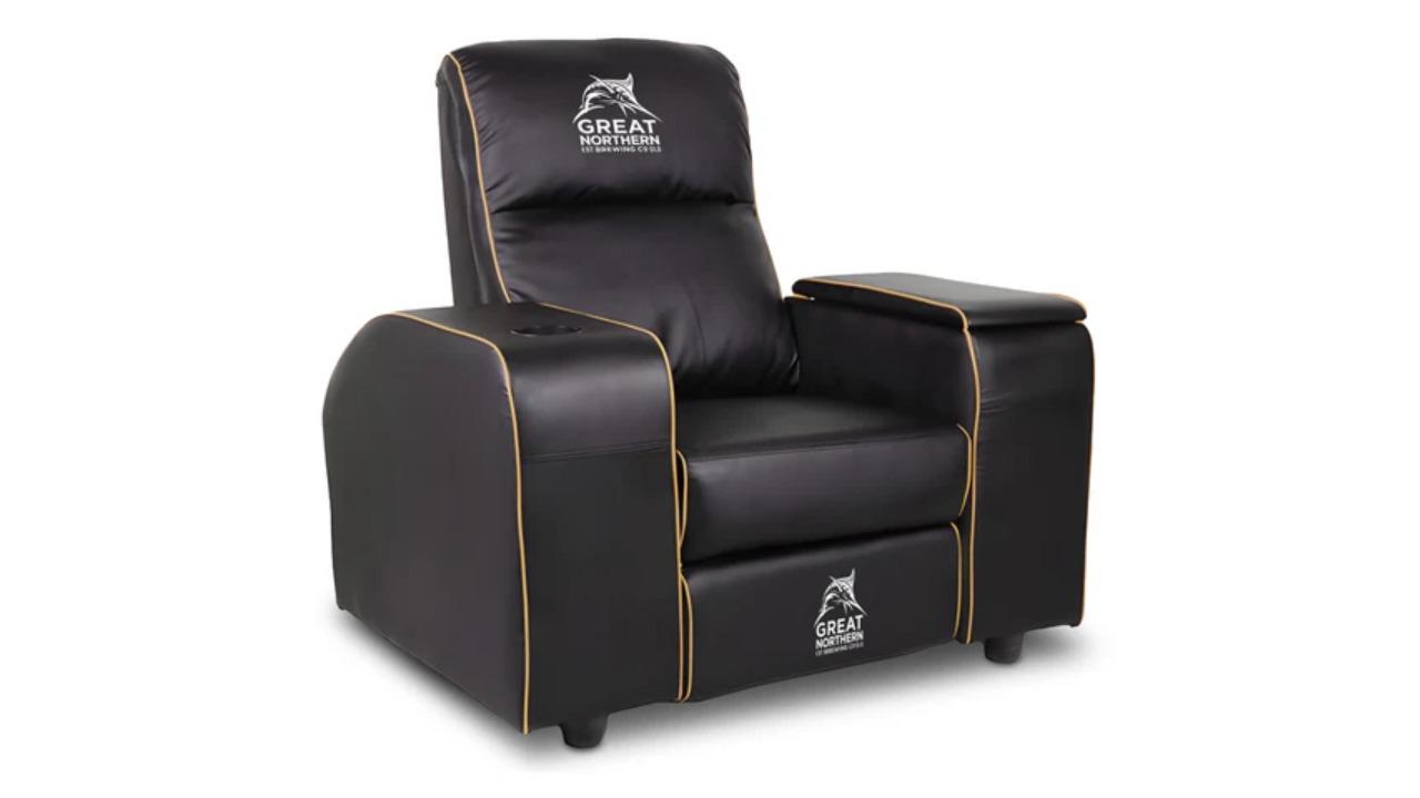 Recliner with fridge store