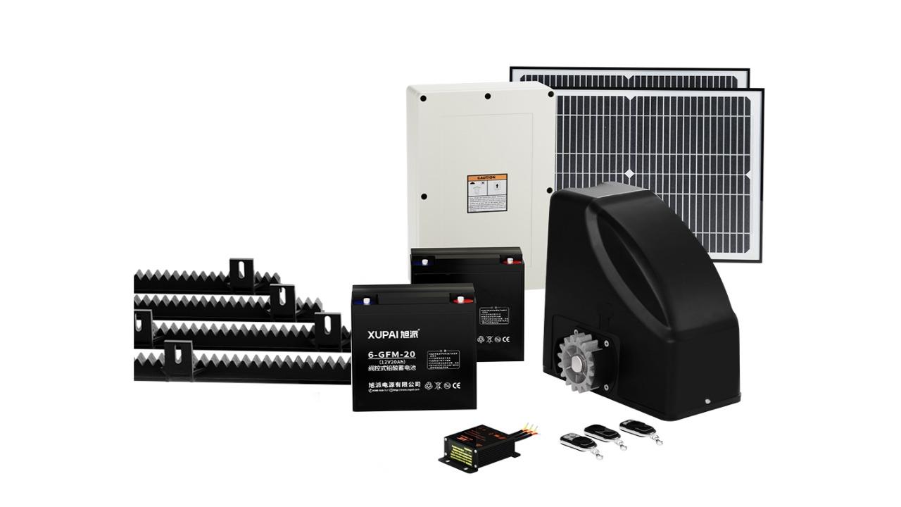 LockMaster 40 Watts Solar Automatic Sliding Gate Opener Kit | Harvey Norman