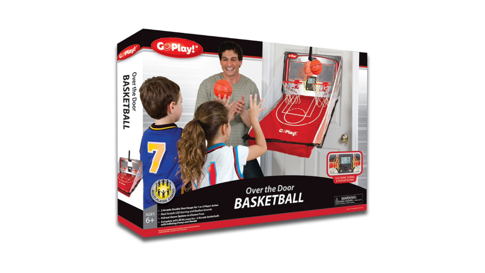 Go Play Kids Over the Door 2-Shot Basketball Shooting Hoop Toy | Harvey ...