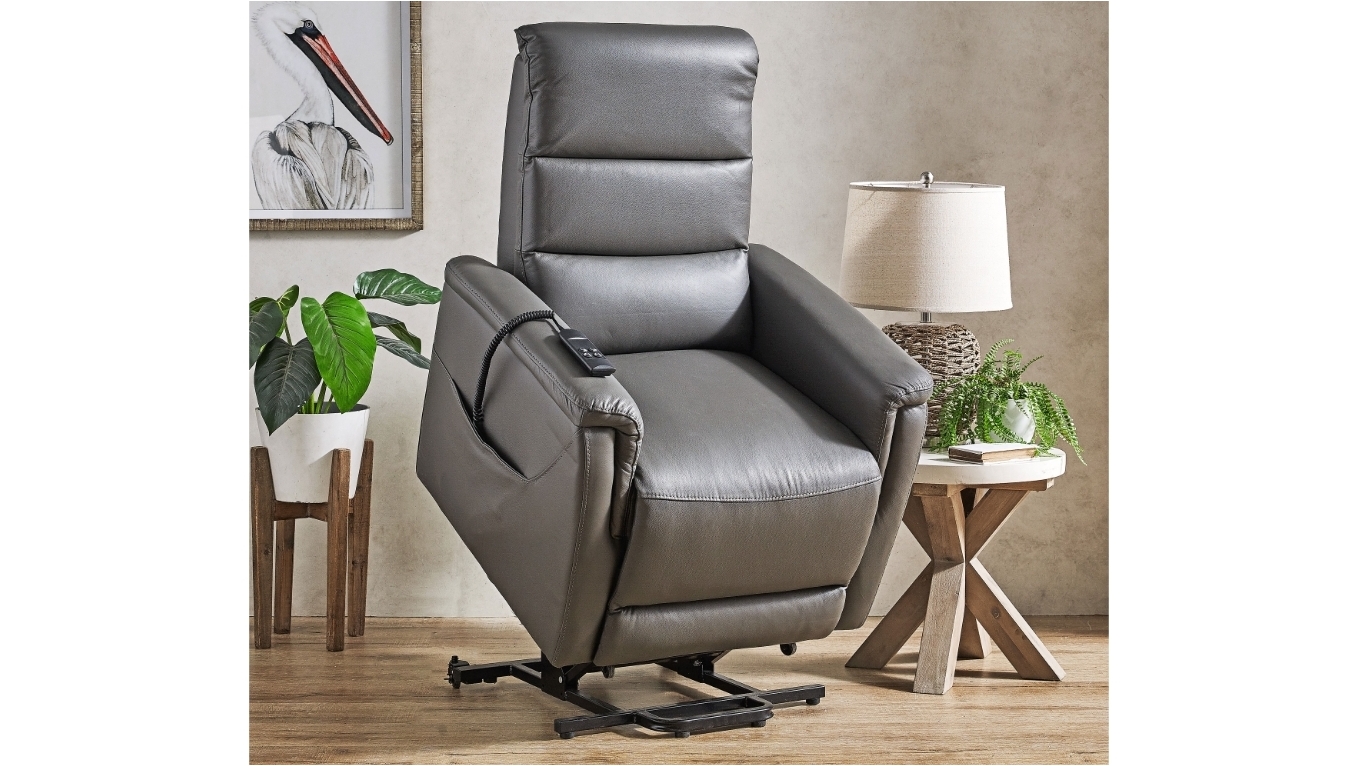 Derwent Leather Lift Chair | Harvey Norman