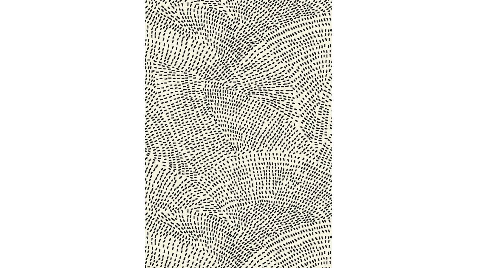 Ink Black On White Spotted Rug | Harvey Norman