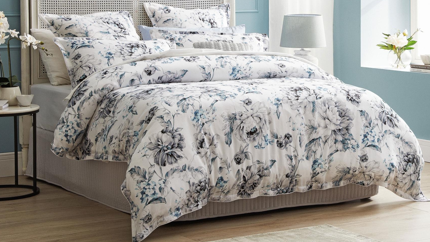 Salsbury Grey Quilt Cover Set | Harvey Norman