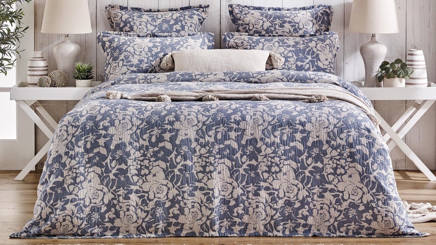 L'Avenue Luxury Regal Taupe Quilt Cover Set - King | Harvey Norman