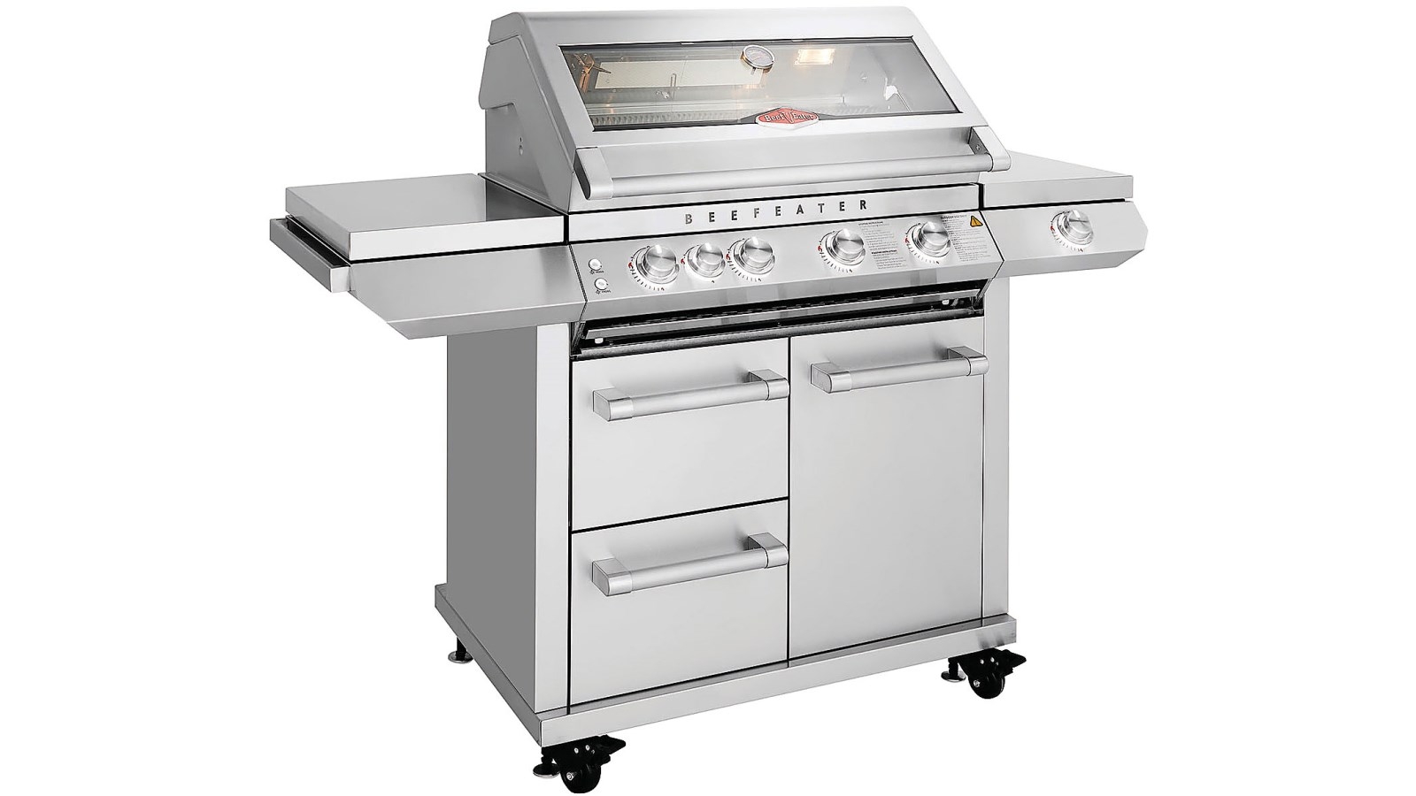 BeefEater 7000 Premium 4-Burner BBQ + Side Burner | Harvey Norman