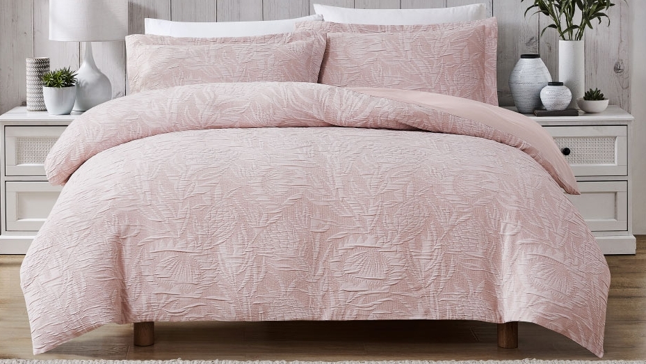 L'Avenue Pinita Blush Quilt Cover Set | Harvey Norman