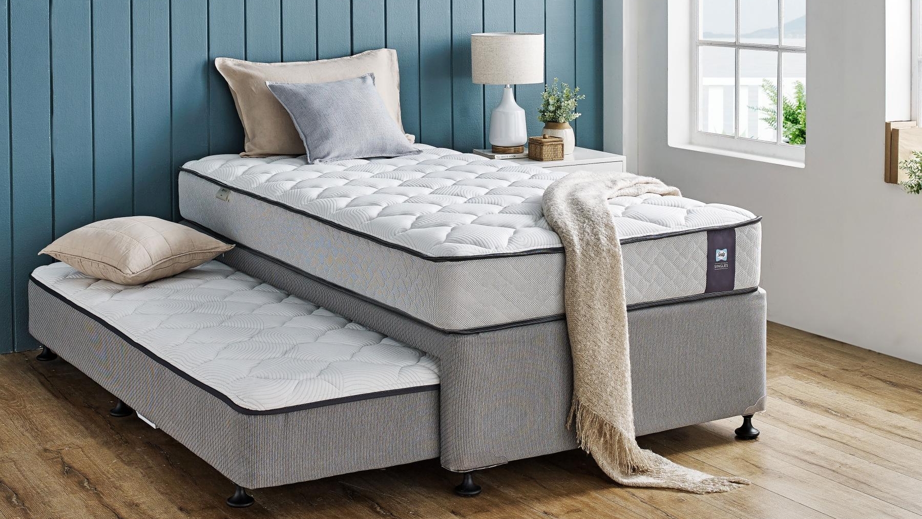 Sealy Singles Alpha 3-Piece Trundle Set - King Single | Harvey Norman