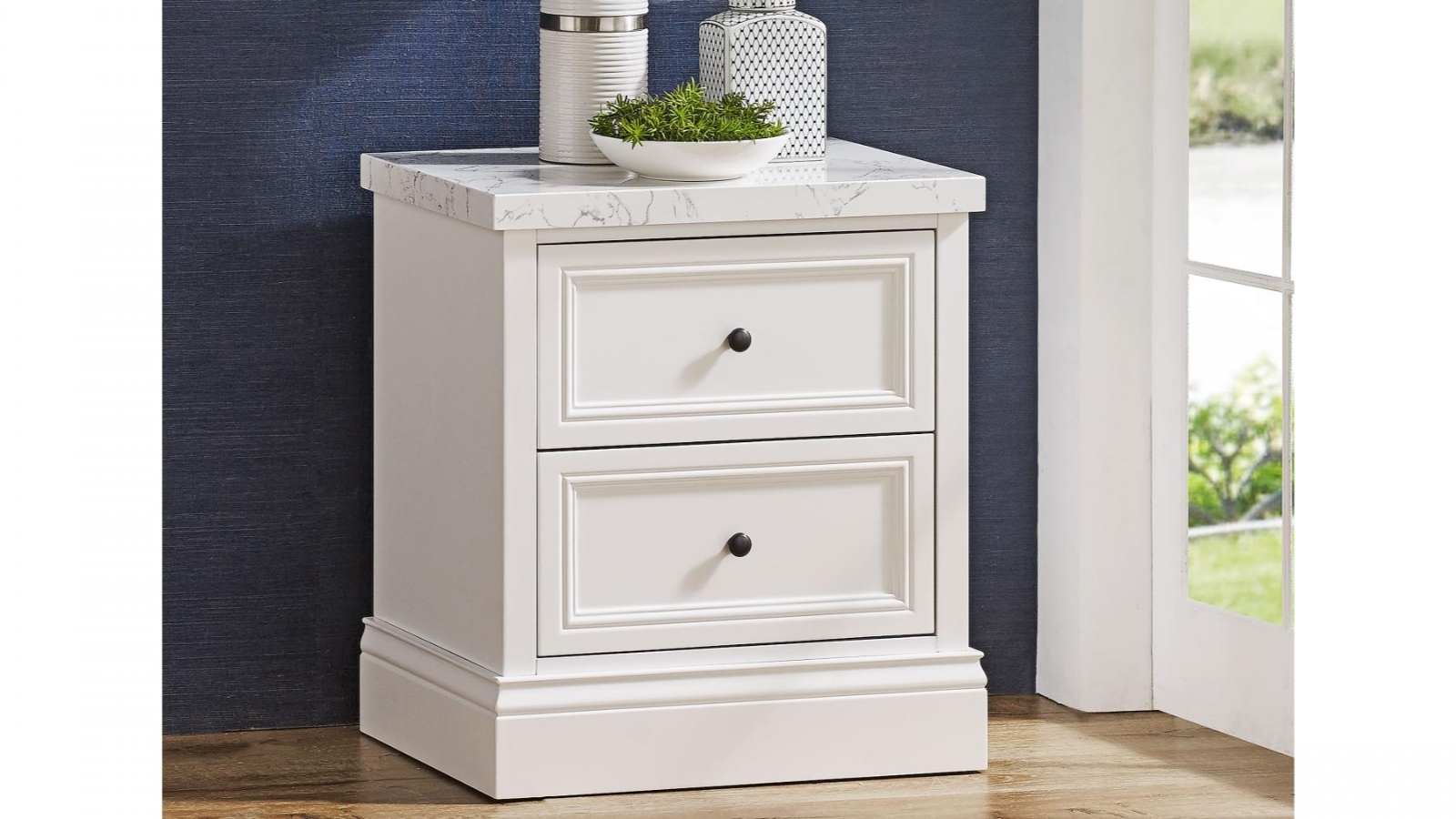 Montauk 2 Drawer Bedside Table Harvey Norman