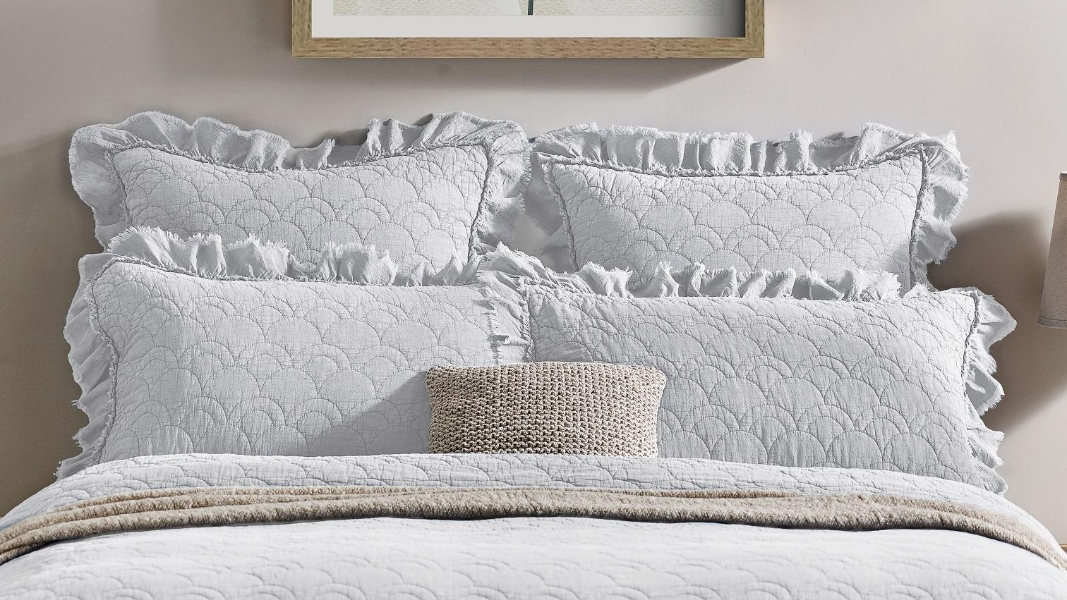 L'Avenue Bronte Quilted Snow Quilt Cover Set | Harvey Norman