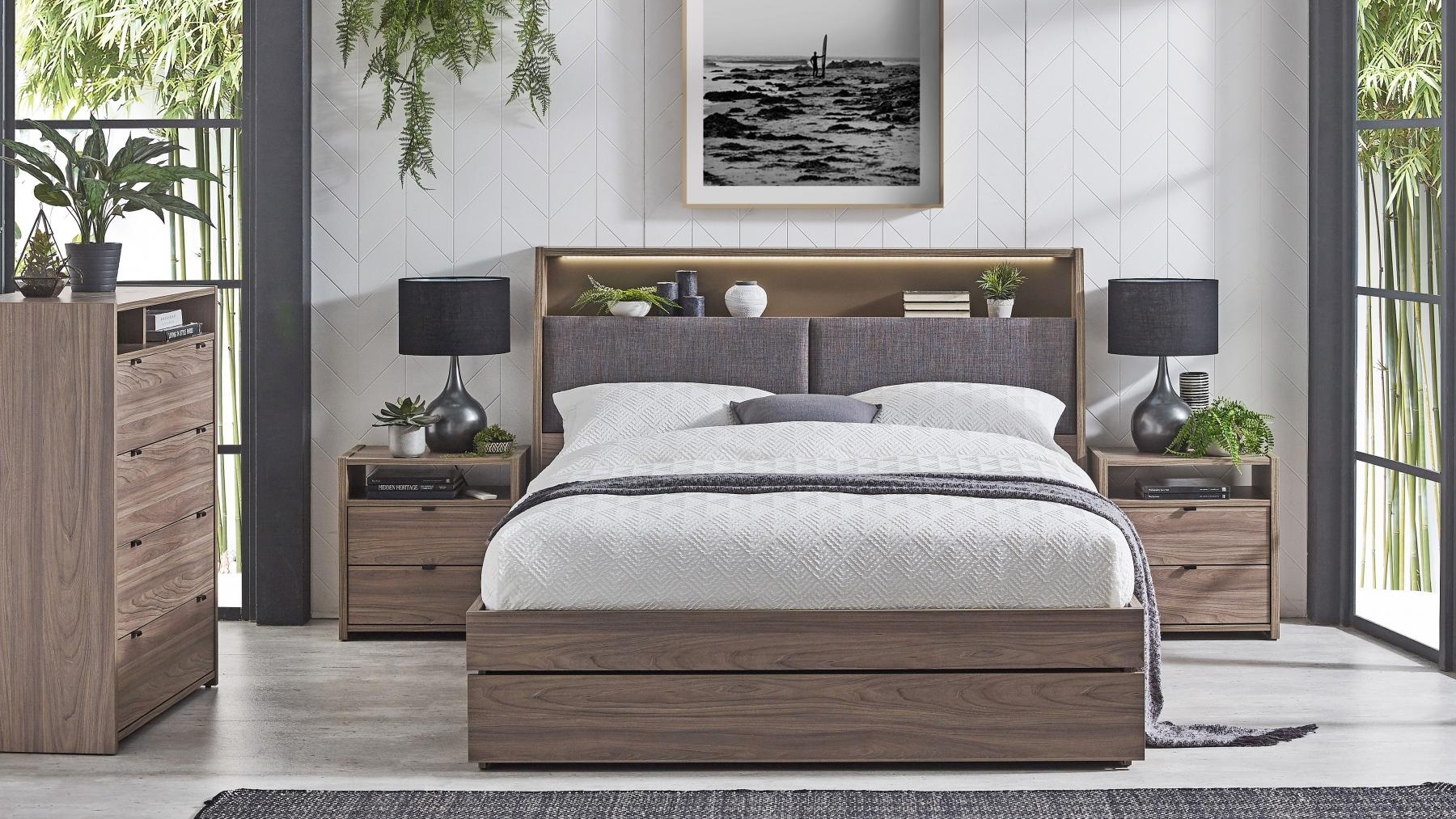 Torquay Gaslift Bed - Queen | Harvey Norman