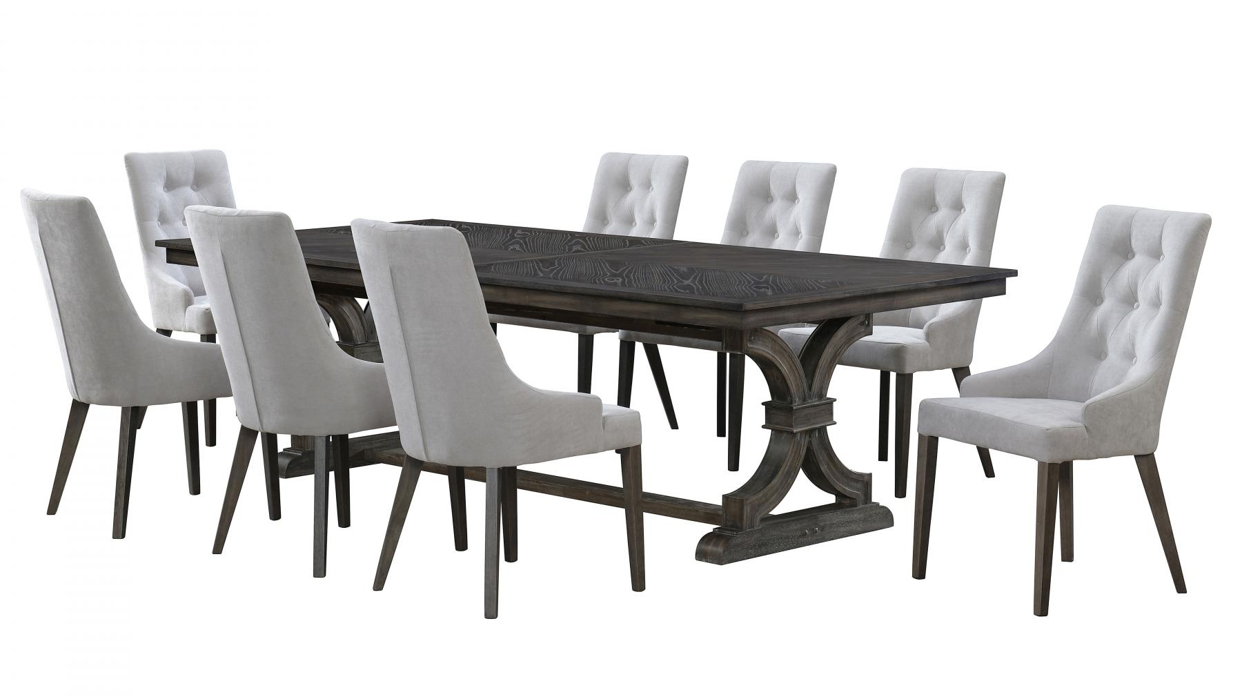 Lockwood 9-Piece Extension Dining Setting with Fabric Chairs | Harvey ...