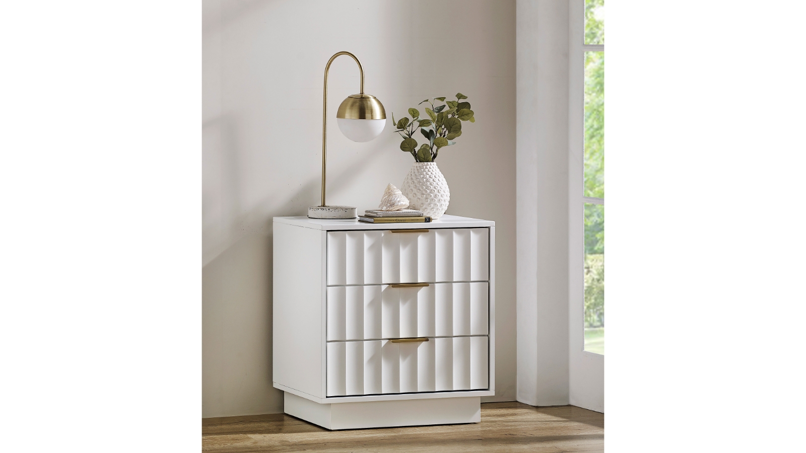 Ella 3-Drawer Bedside Table | Harvey Norman