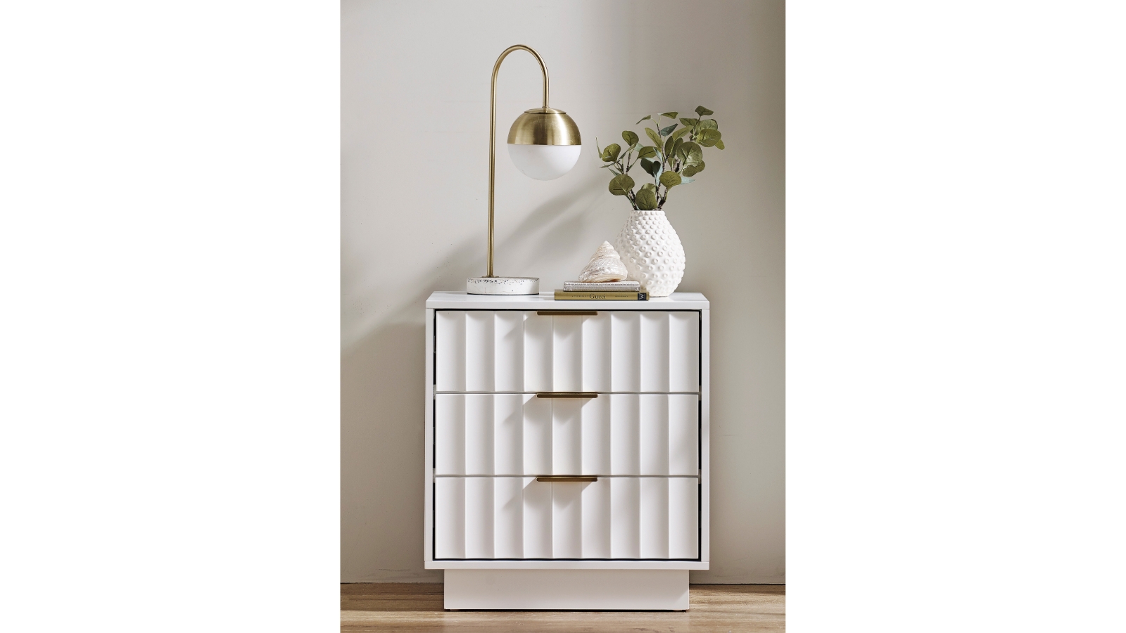 Ella 3-Drawer Bedside Table | Harvey Norman