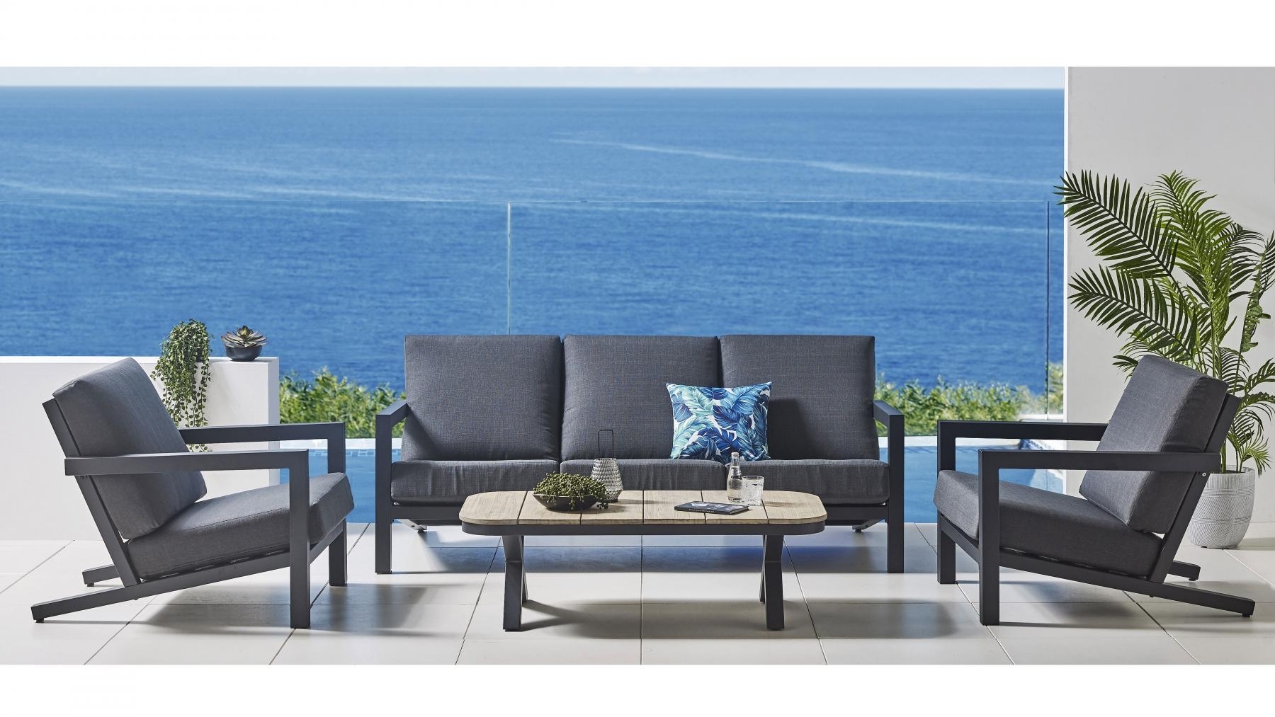 Aro 4-Piece Outdoor Lounge Setting | Harvey Norman