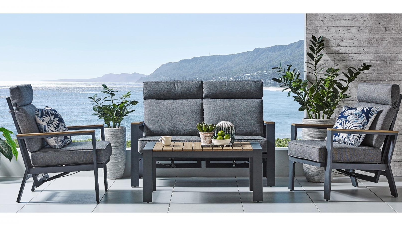 Boston 4-Piece Outdoor Lounge Setting | Harvey Norman