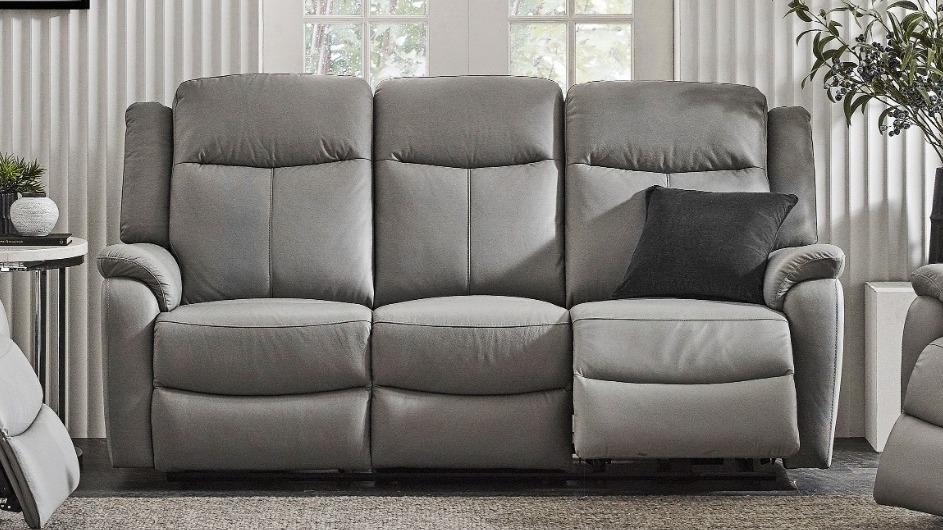 Indra Leather Powered Recliner Sofa | Harvey Norman
