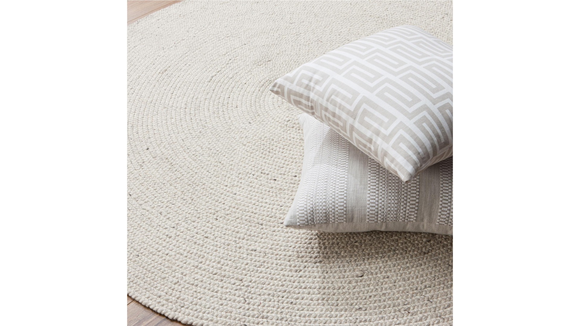 Javi Ivory Round Rug | Harvey Norman