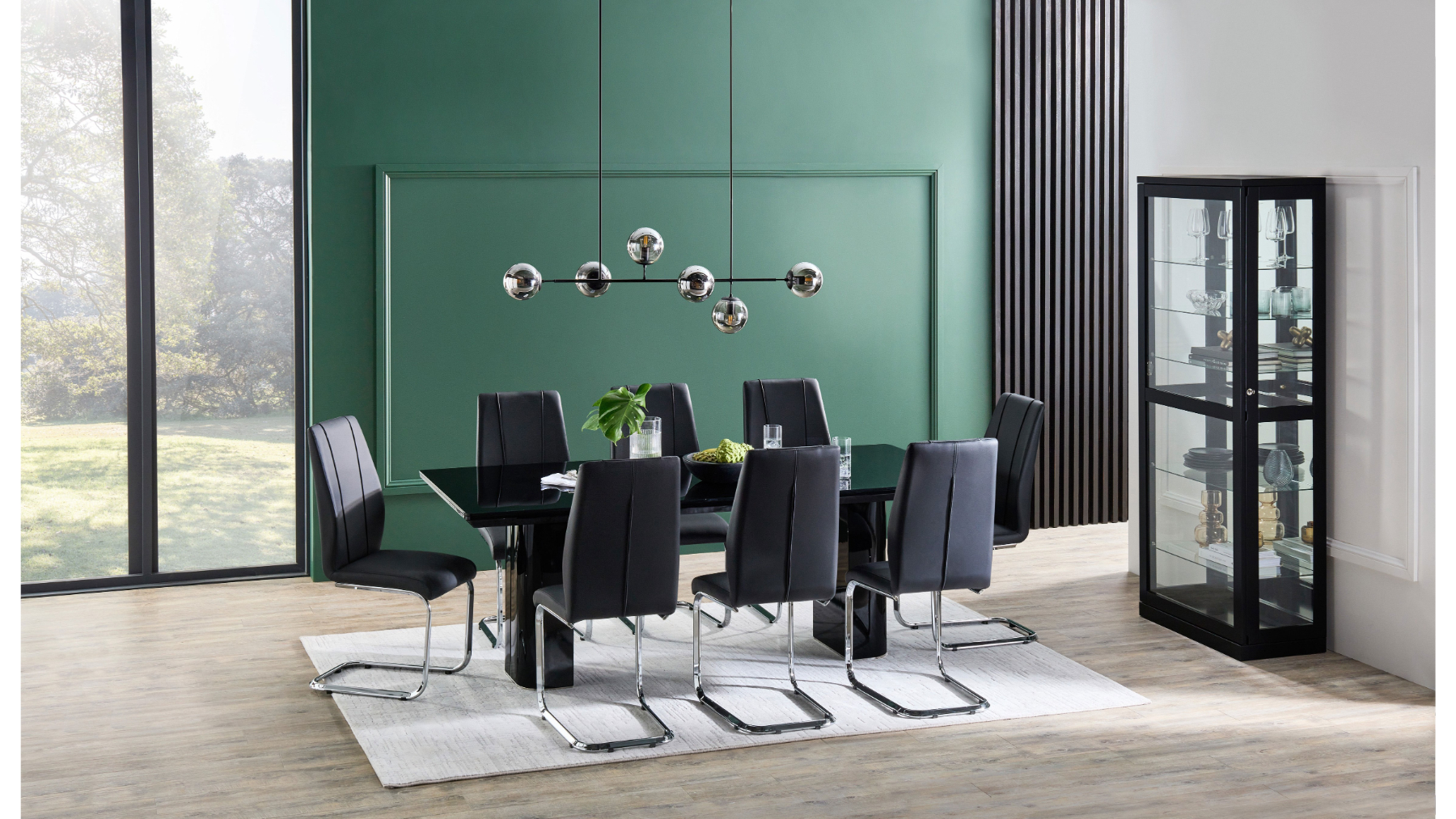 Bolero 9-Piece Black Dining Setting | Harvey Norman
