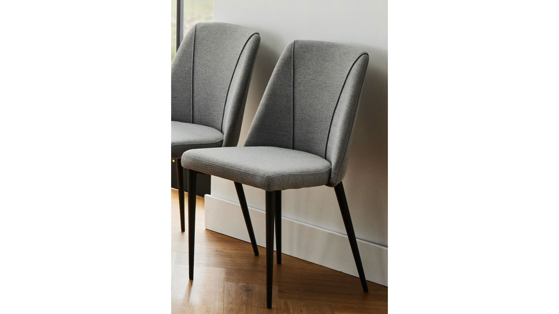 Cosmo Grey Fabric Dining Chair | Harvey Norman