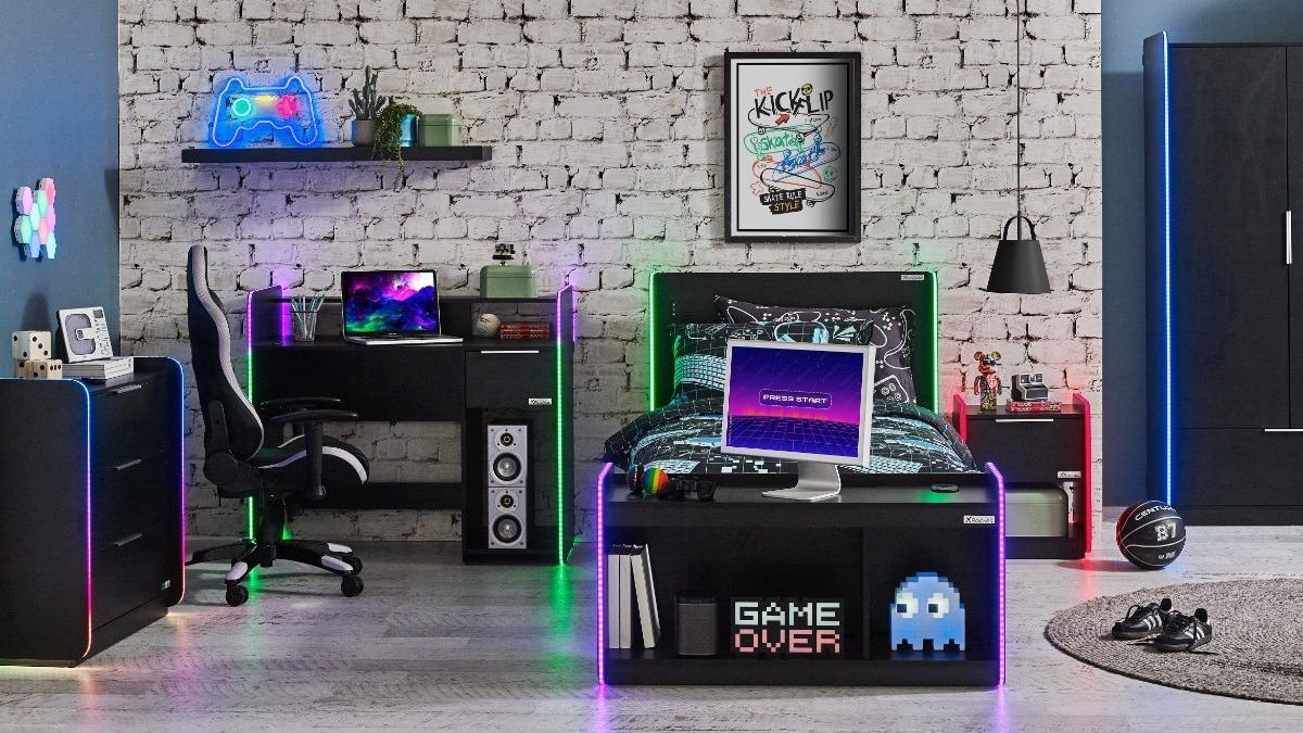 X Rocker Electra 2 - Drawer King Single Bed | Harvey Norman