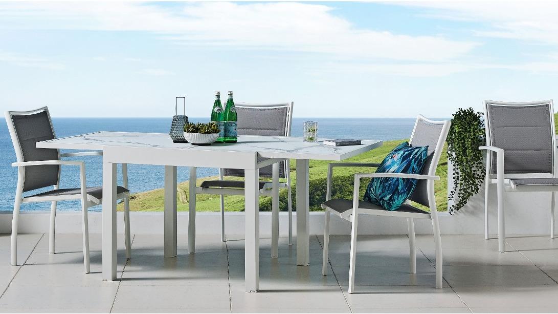 Metro Outdoor Extension Dining Setting | Harvey Norman