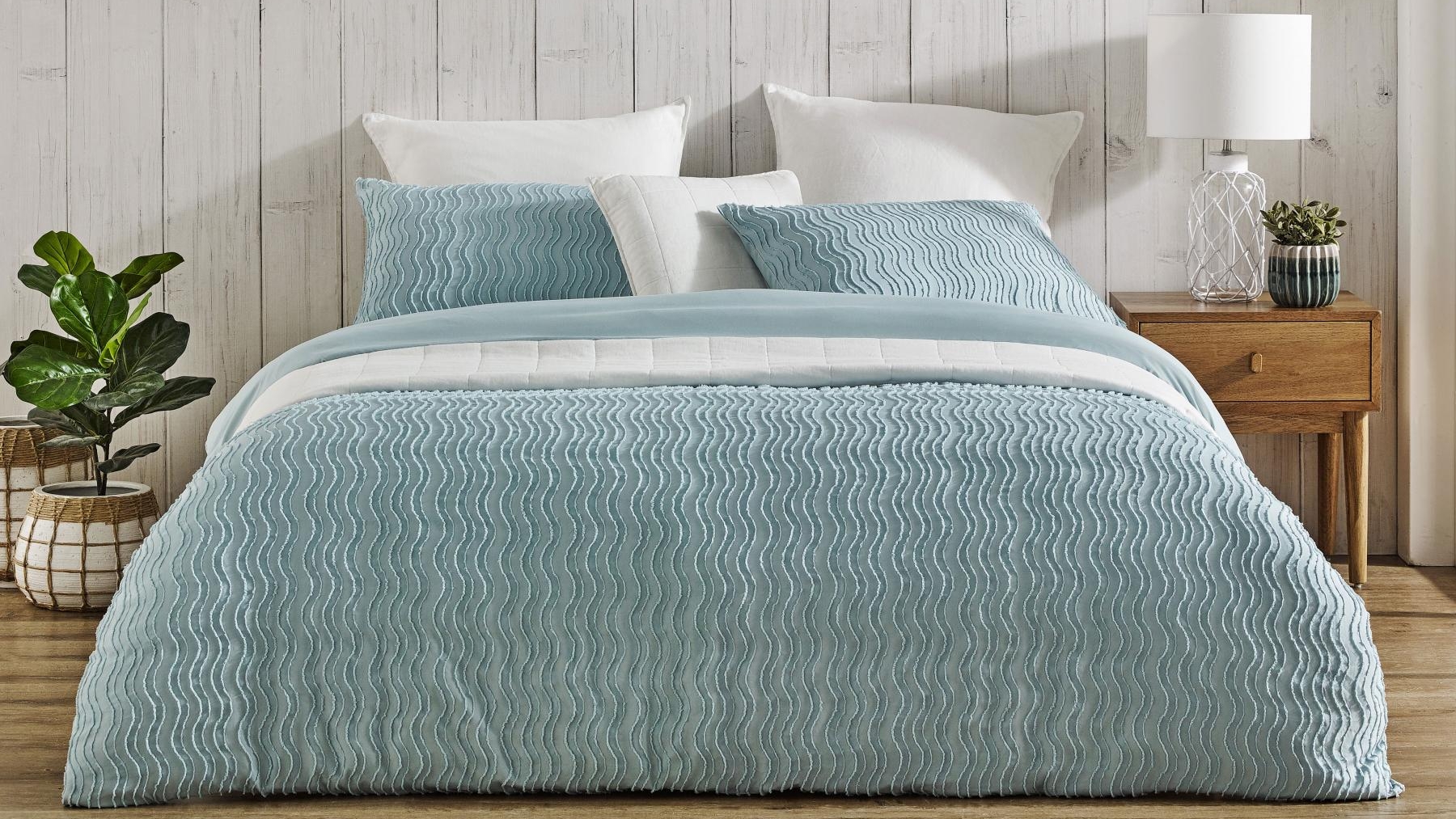 L'Avenue Jovi Seafoam Quilt Cover Set | Harvey Norman
