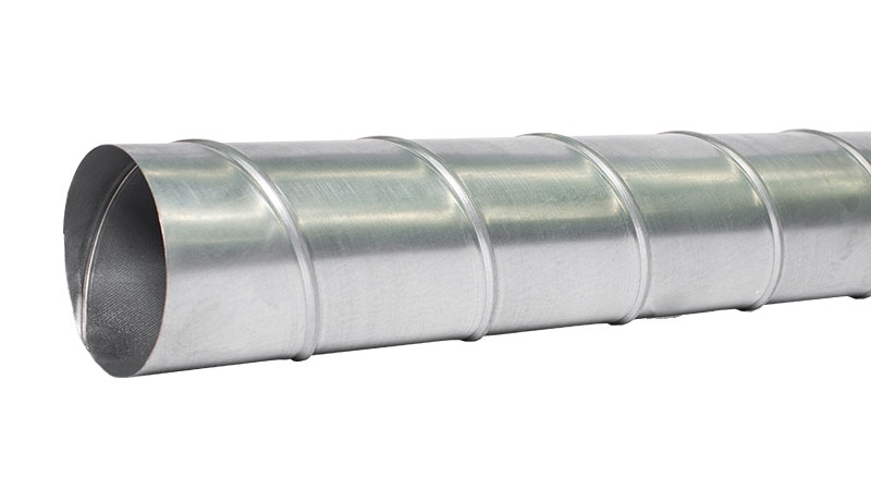 Sirius 1.2m Galvanised Steel Solid Duct Pipe - 12.5cm | Harvey Norman