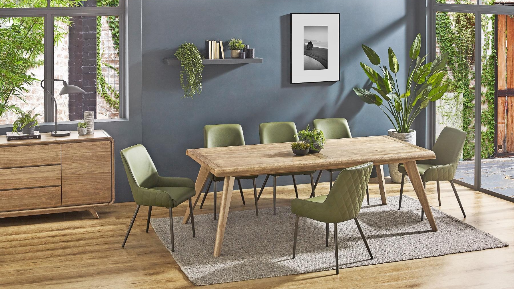 Centro Olive Green Dining Setting | Harvey Norman