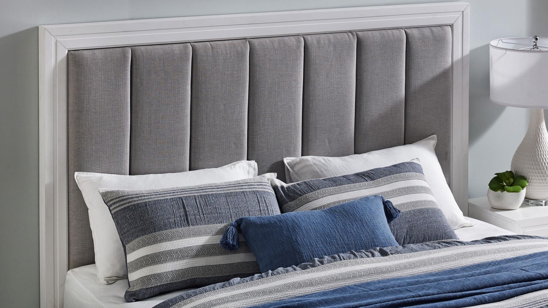 Topaz 2-Drawer White Bed - King | Harvey Norman