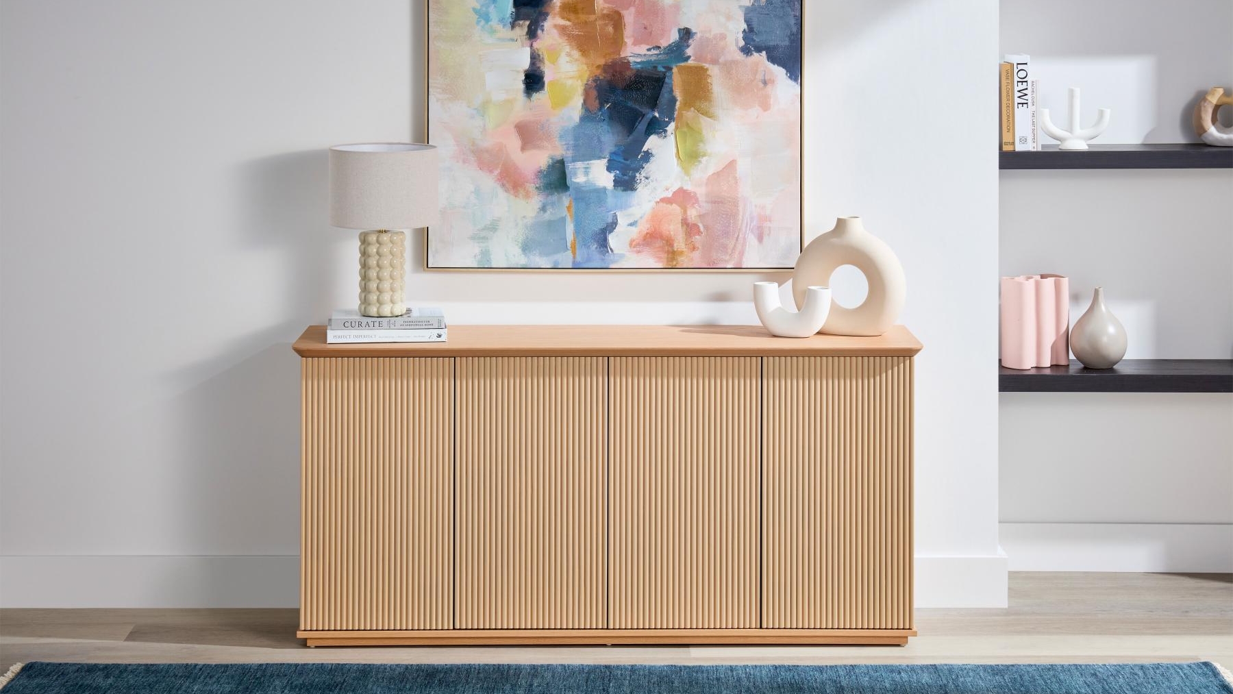 Zuri Buffet - Natural | Harvey Norman