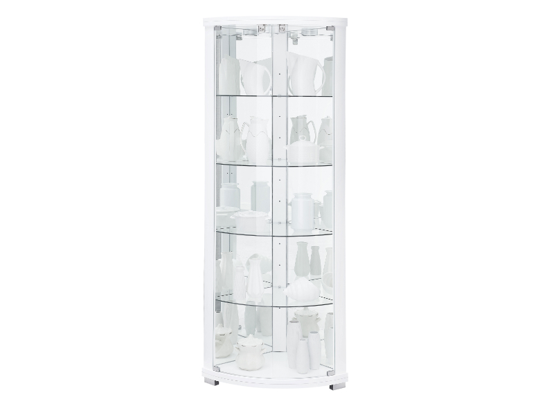 Keywest Corner Display Cabinet White Harvey Norman