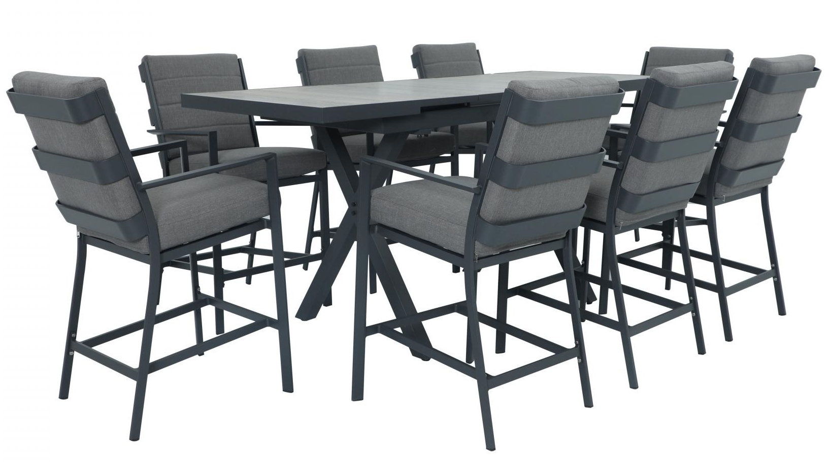 Tuscany 9-Piece Outdoor Extension Bar Setting | Harvey Norman