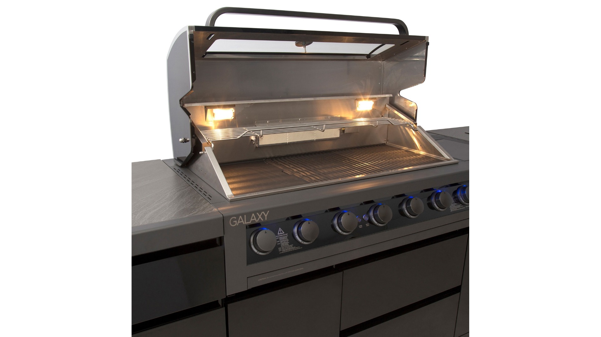 Gasmate Galaxy Gen 2 6 Burner Built-in BBQ - LPG | Harvey Norman