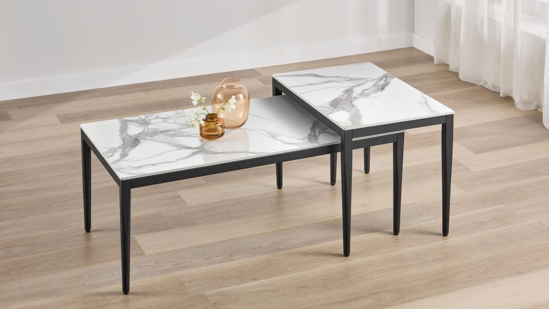 Cosmo 2-Piece Nested Coffee Table Set | Harvey Norman