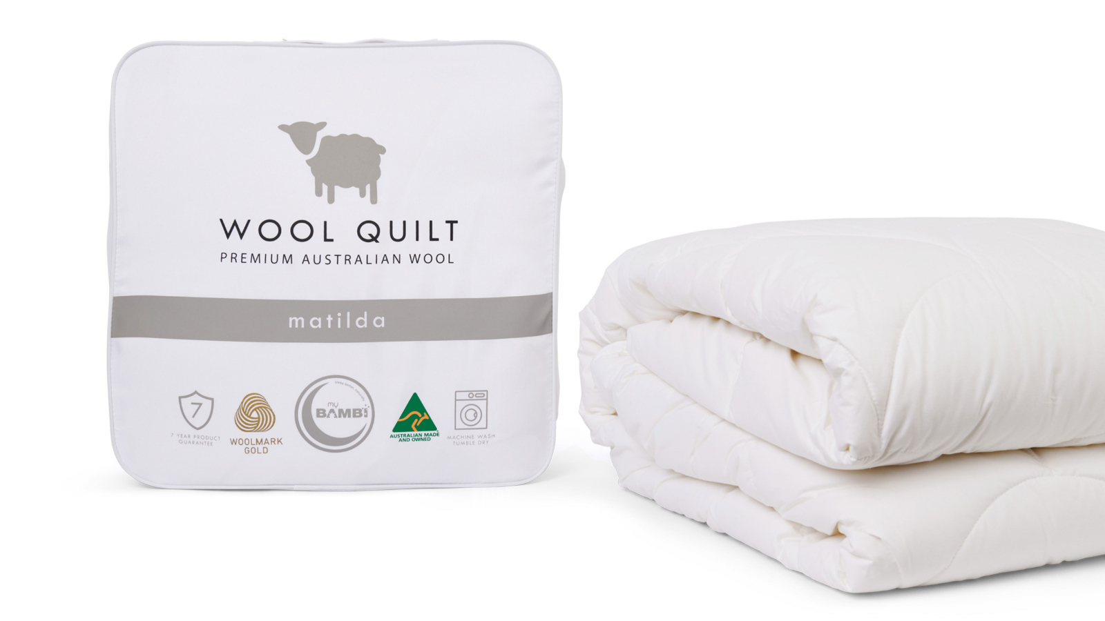 Matilda Woolmark Gold Label Lightloft Quilt | Harvey Norman